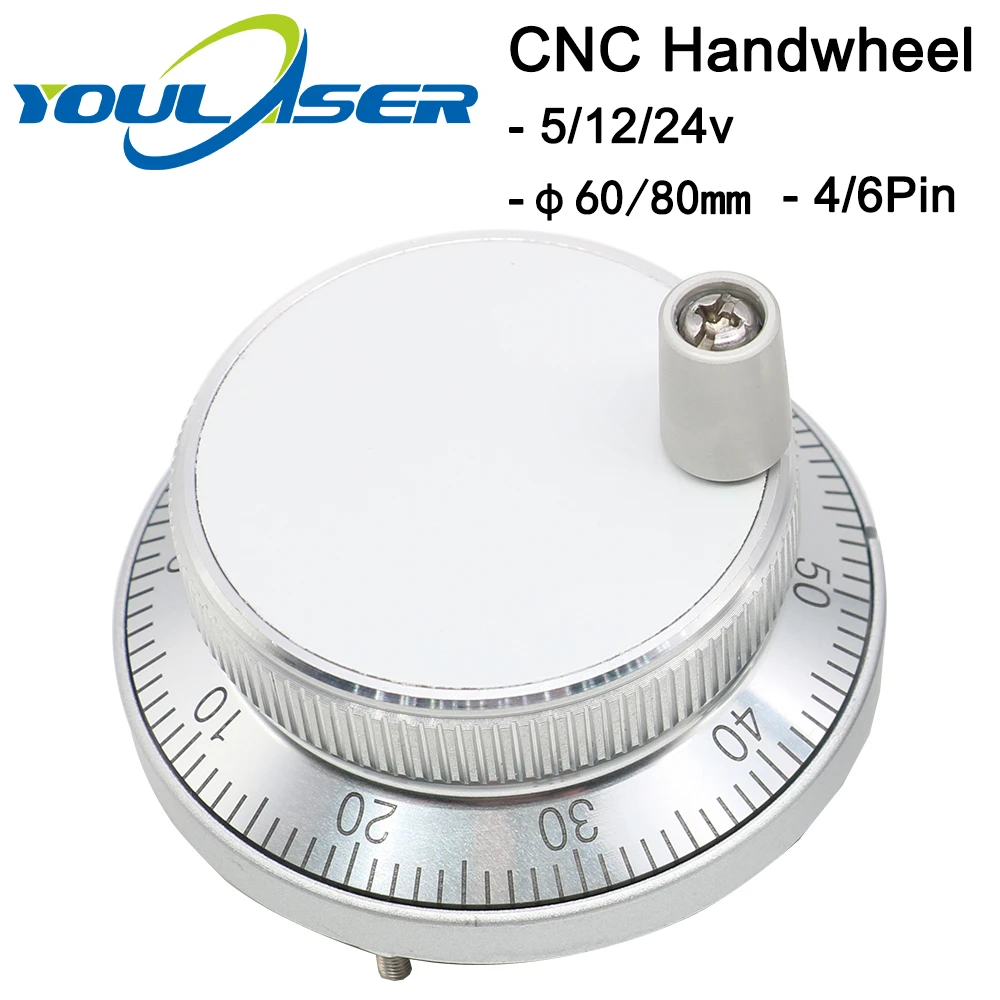 Cnc Pulser Handwheel 5v 6pin Pulse 100 Manual Pulse Generator Hand ...