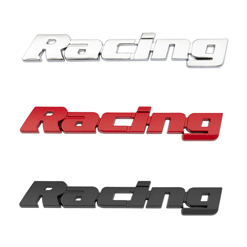 3d Metal Car Sticker Racing Letters Emblem Rc Decals For Volvo Ford ...