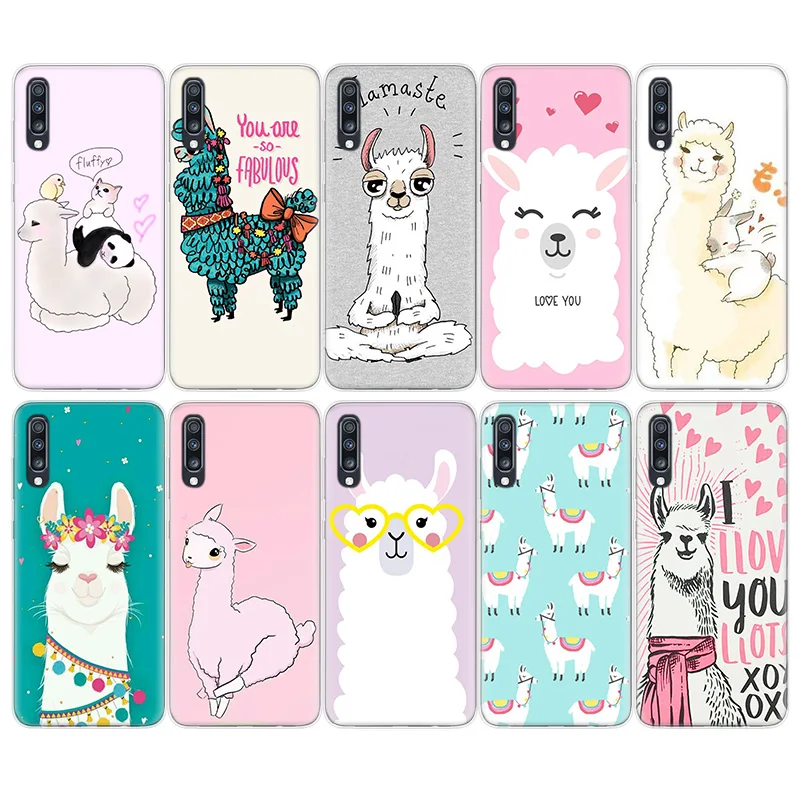 Kawaii Cute Llama Alpaca Animals Silicon Case For Samsung Galaxy S20 ...