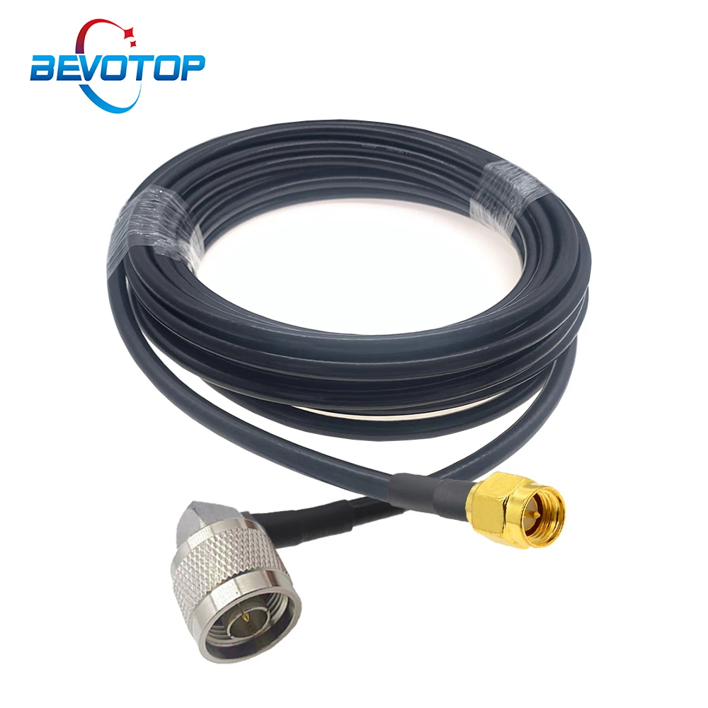 Custom Right Angle Plug N Male to SMA Male 90 Degree RF Adapter Pigtail ...