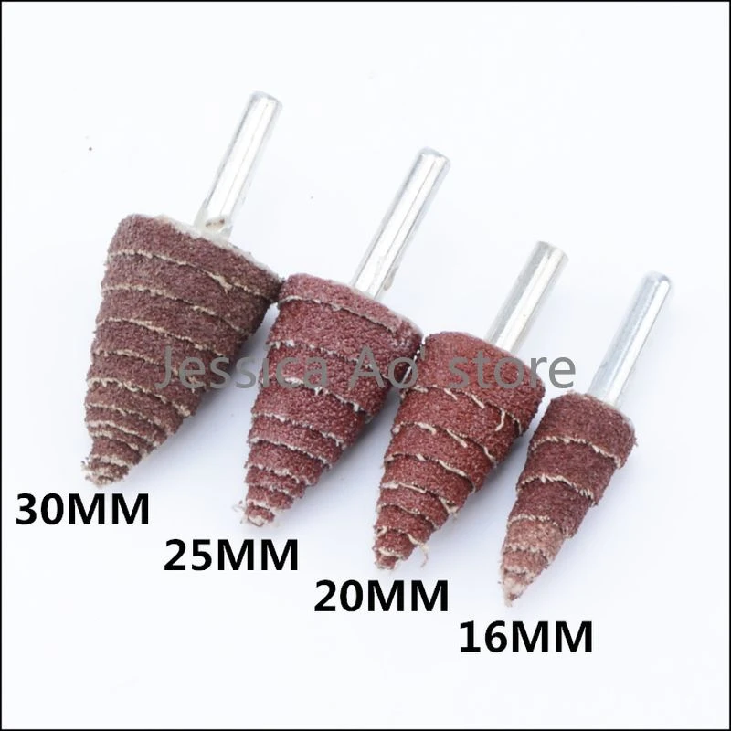 10pcs Cone Shape Sandpaper Flap Grinding Wheel Woodworking Tools ...