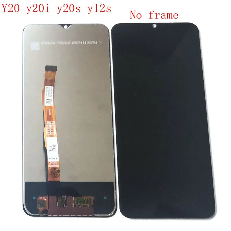 For Vivo Y20 y20s y12s y20i LCD Display Digitizer touch Screen Frame ...