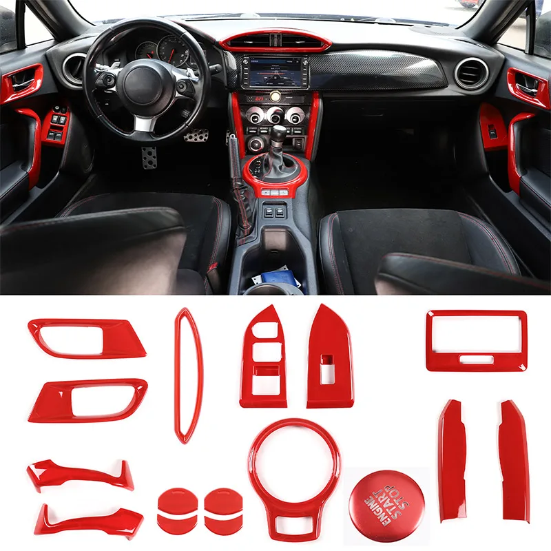 For-Subaru-BRZ-Toyota-86-GT86-2012-20-ABS-red-car-interior-central ...