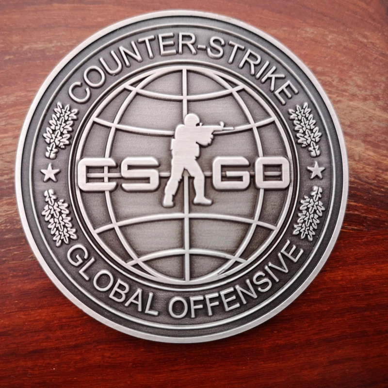 Монета, ветеранская монета 10 лет CSGO CS GO, Коллекционная монета 10 ...