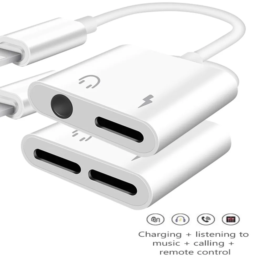 2-in-1-iphone-Adapter-AUX-Charging-Lightning-to-3-5mm-Cable-Splitter ...