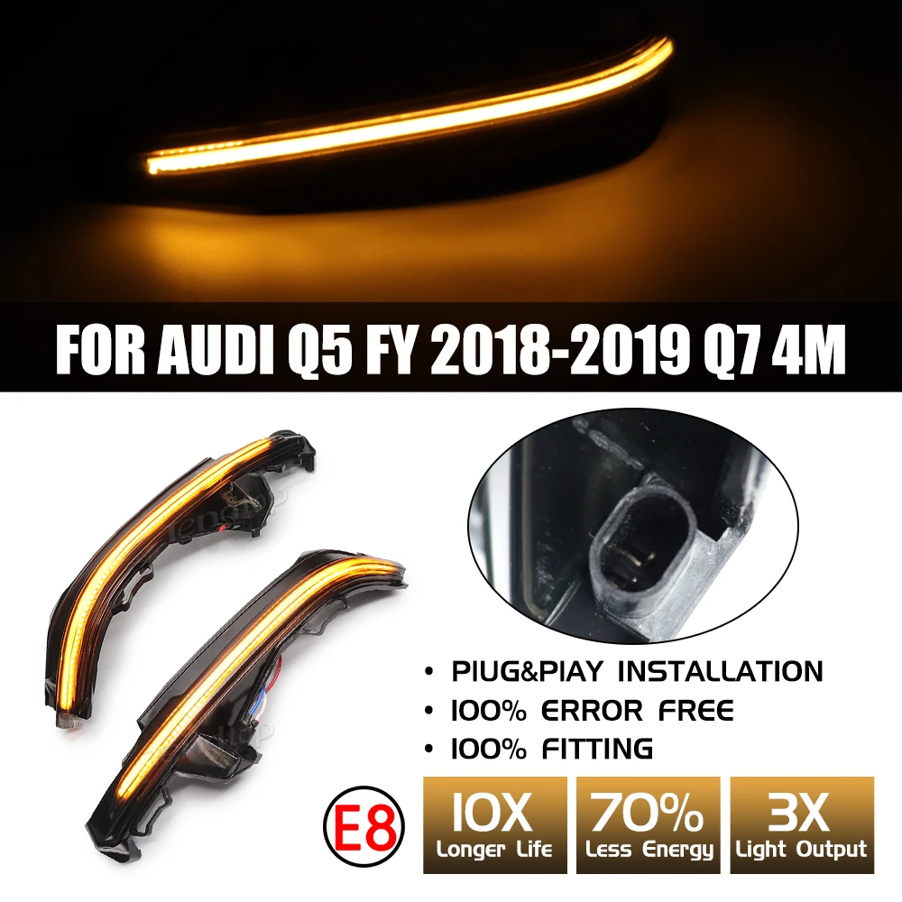 LED Side Lights Sequential Turn Signal Mirrors Repeater Streeing Lamp ...