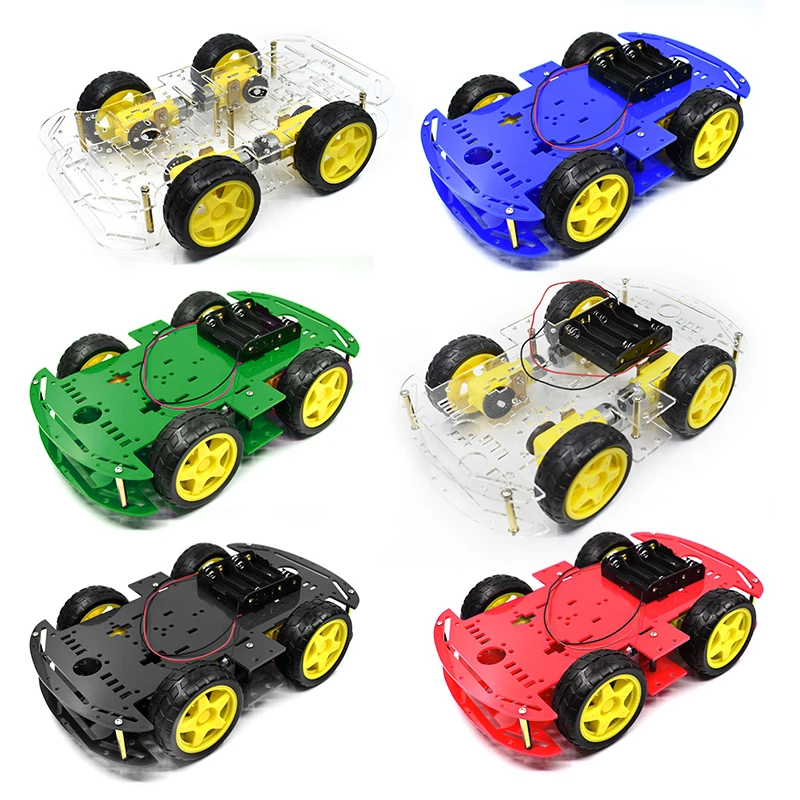 Kit-Mobil-Pintar-4WD-Kit-Sasis-Mobil-Robot-Pintar-Mobil-dengan-Encoder ...