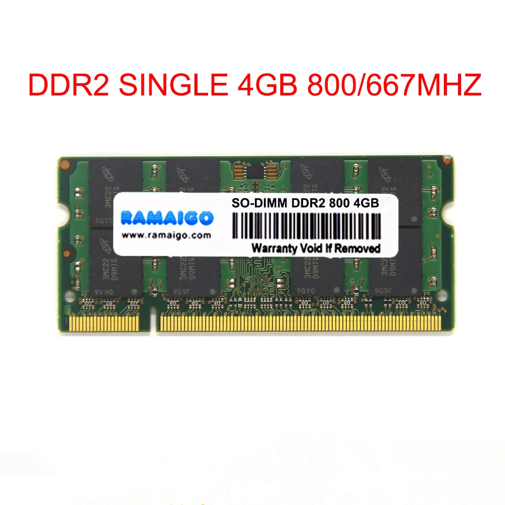 SODIMM 4GB DDR2 800Mhz RAM DDR2 667mhz 8GB 2x4GB notebook memoria para ...