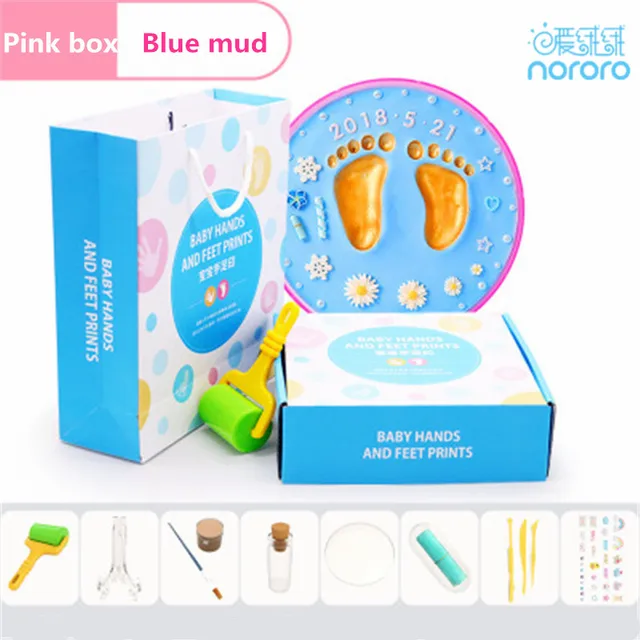 Baby Hand Print Footprint Imprint Kit Baby Handprint Mud And Foot Print ...
