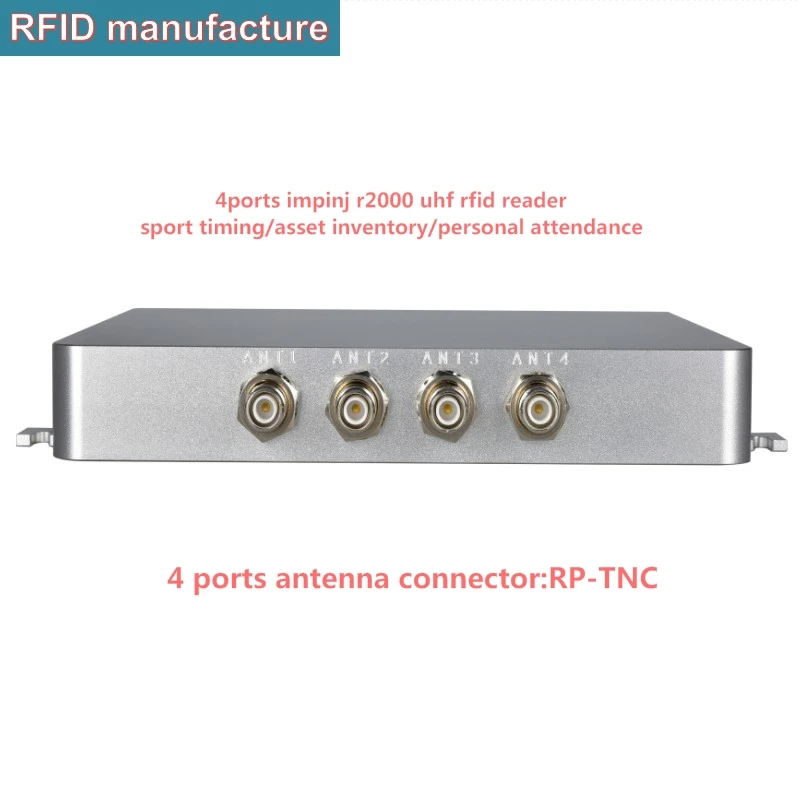 Leitor de longo alcance com 4 portas uhf rfid impinj r2000, leitor ...