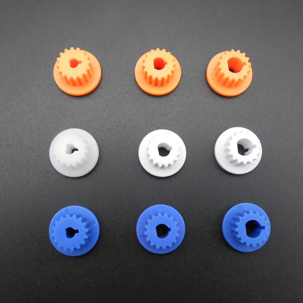 200Pc 16T D-Shape MXL Main Shaft Gear Plastic POM 16 Teeth T=16 ...