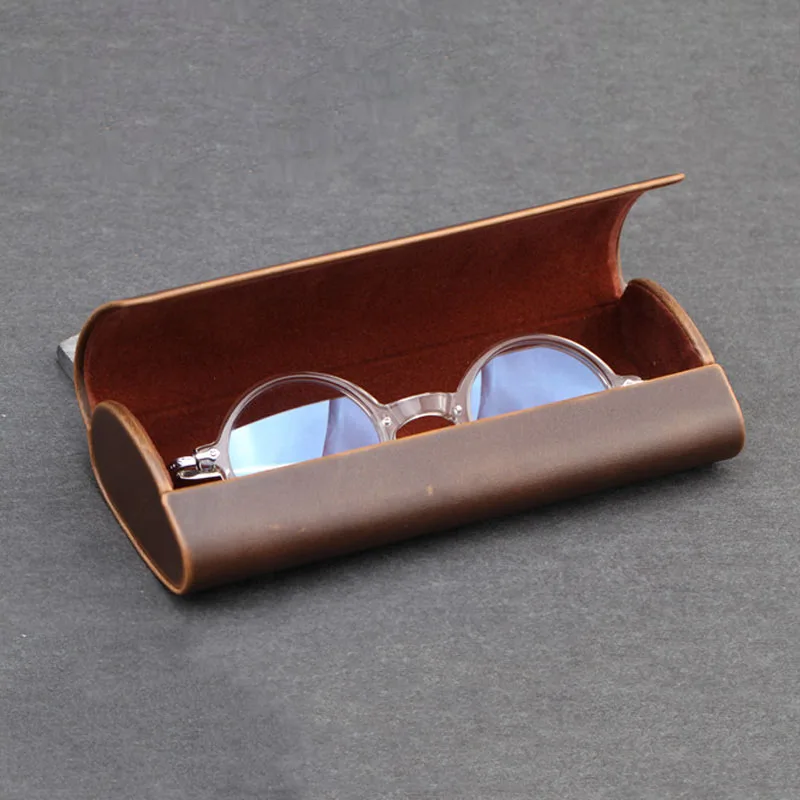 Cubojue PU Leather Spectacles Boxes Brown Glasses Cases Sunglasses Box ...