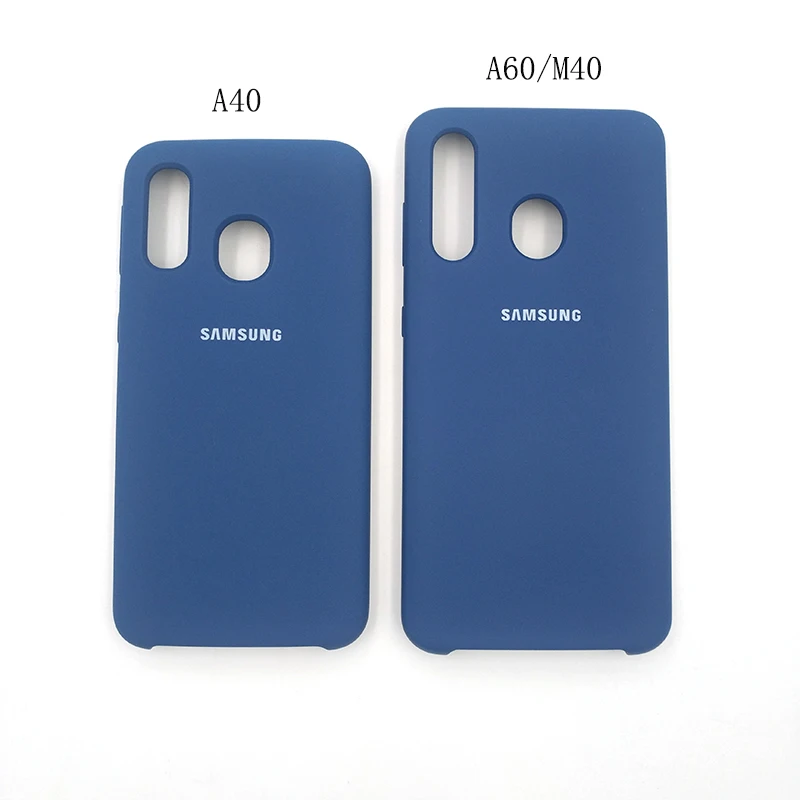 Мягкий жидкий силиконовый чехол samsung A40, защитный чехол на заднюю ...
