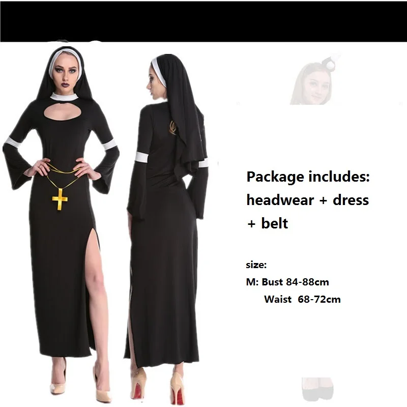 Jesus Christ Nun Dress Costume Cosplay - AllCosplay.com