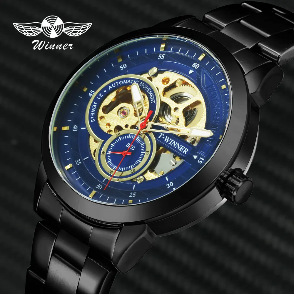 WINNER Official Military Sports Watches Automatic Mechanical Watch ...