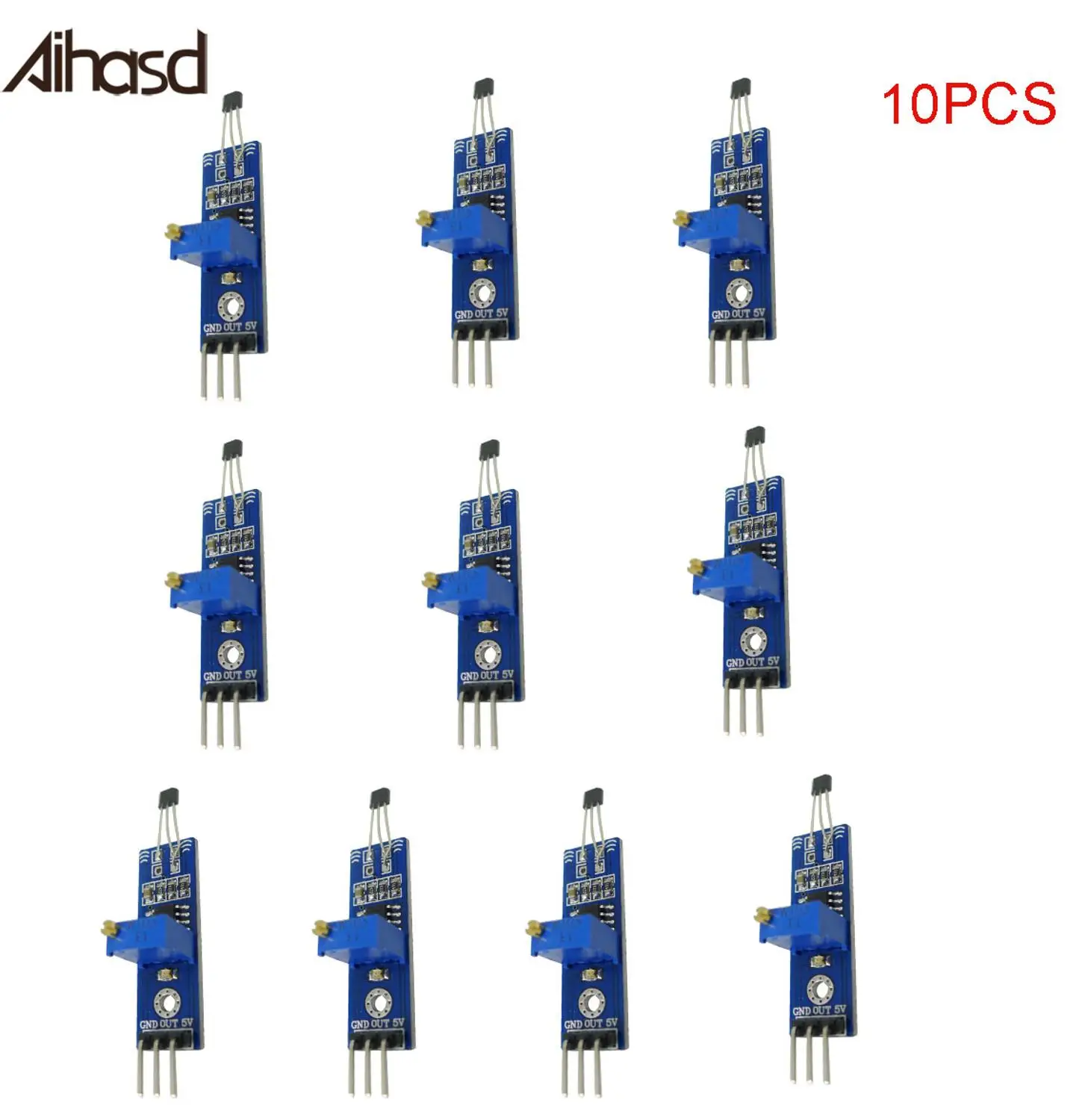 10pcs/lot Dc 5v 3144 Hall Sensors Magnetic Switches Speed Counting ...