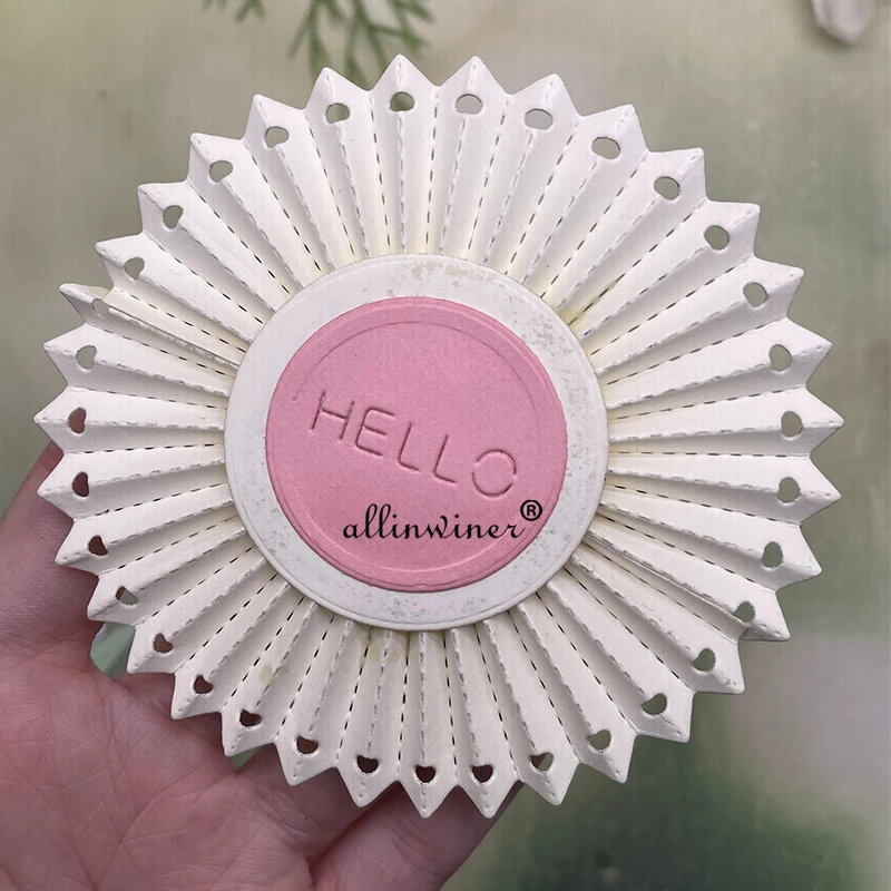 Hello letters wreath Metal Cutting Dies Stencils For DIY Scrapbooking ...