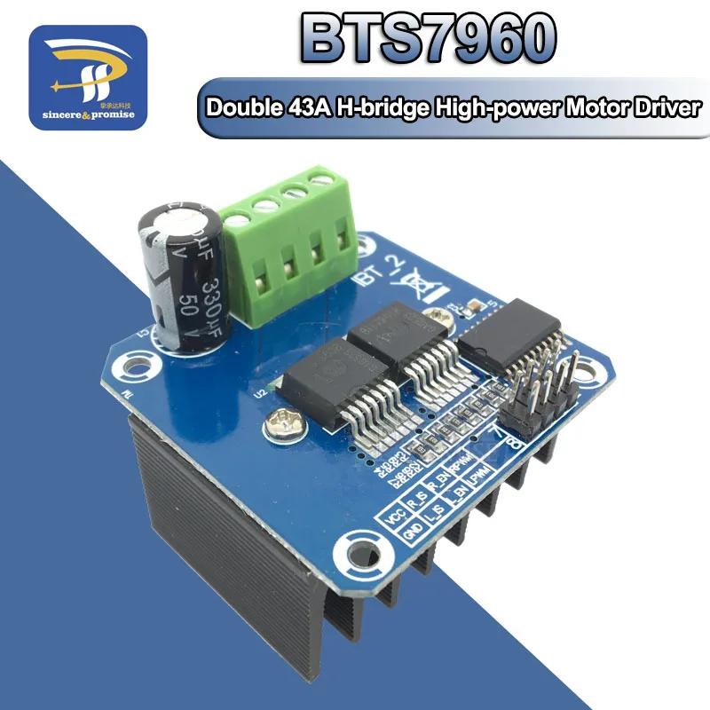 Double-BTS7960-BTS7960B-DC-43A-Stepper-Motor-Driver-Module-H-Bridge-PWM ...