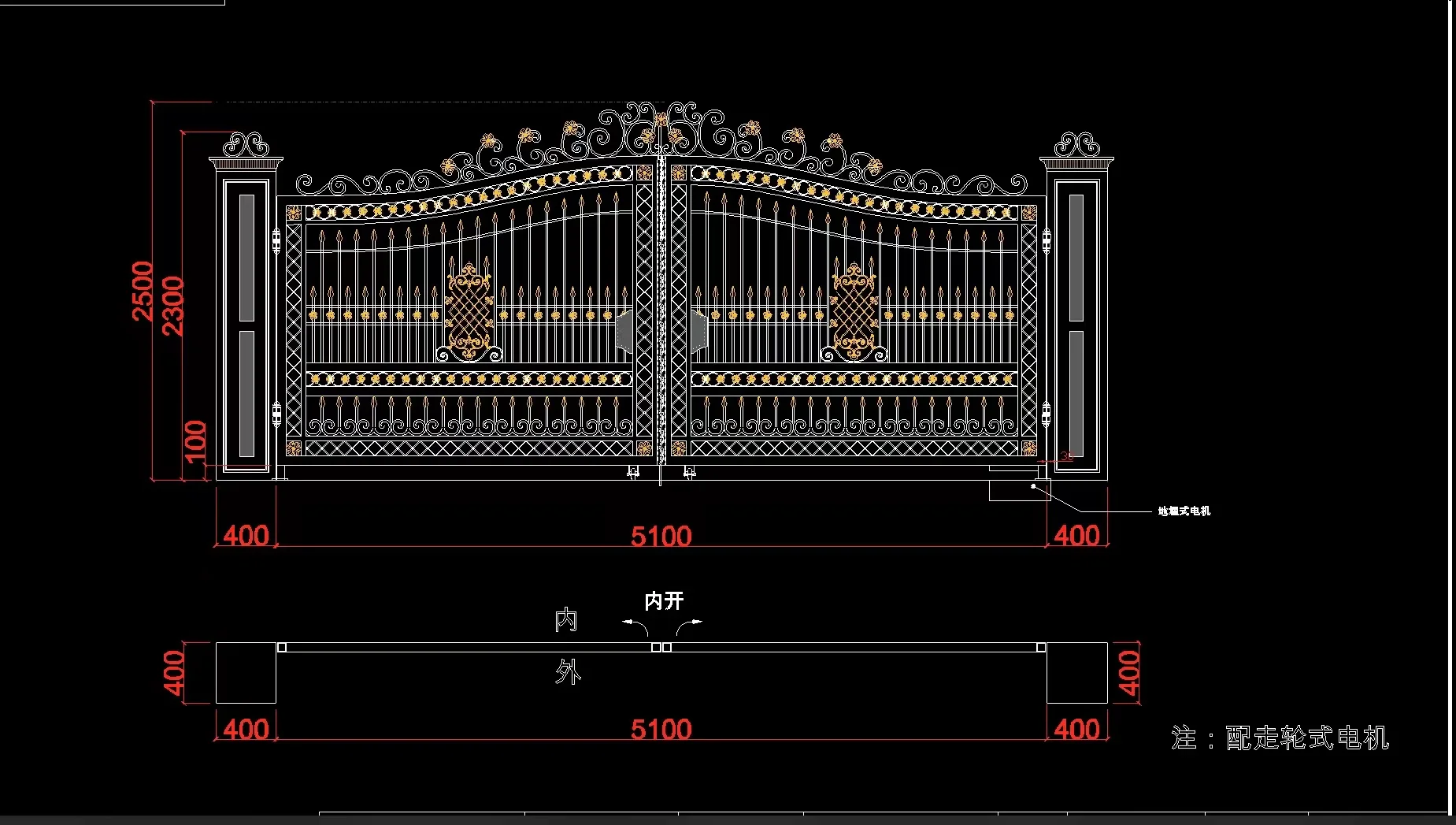 Wrought Iron Gate Details