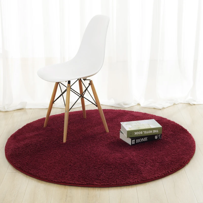 Simple round carpet bedroom coffee table living room bedside blanket ...
