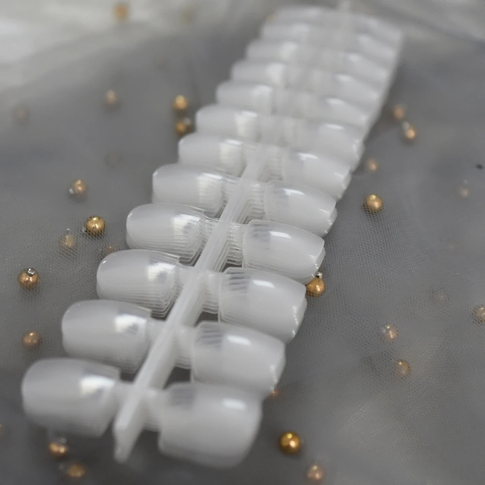 240 шт прозрачные накладные ногти квадратное полное покрытие Средний квадратный пресс для