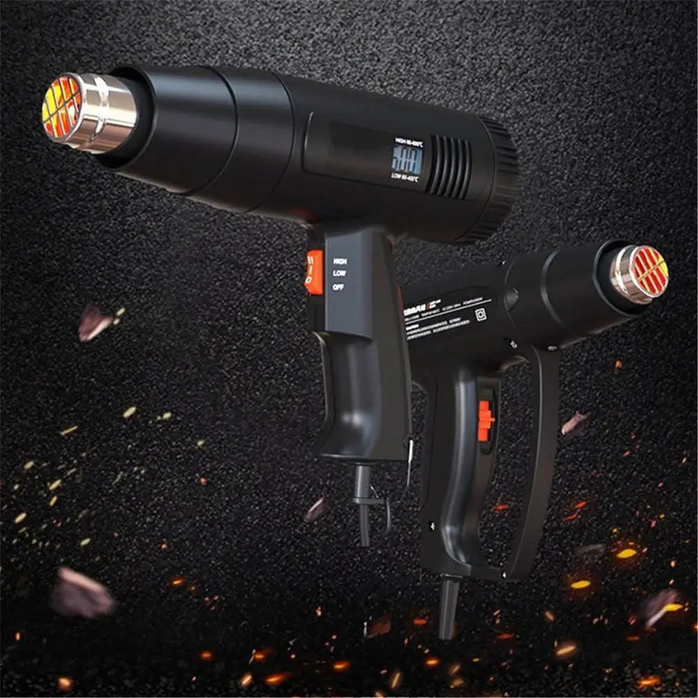 Hot Air Gun Thermostat Heat Gun 2000W Hot Air Blower Shrink Wrapping ...