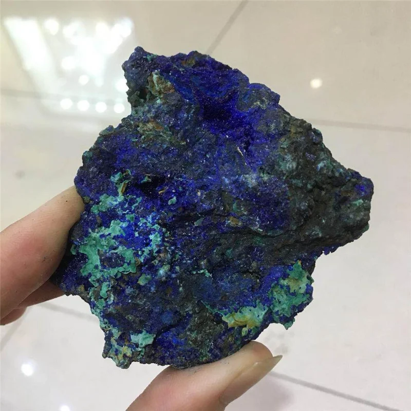 Natural Blue Azurite Mineral Specimens Ore Stone Malachite Crystal ...
