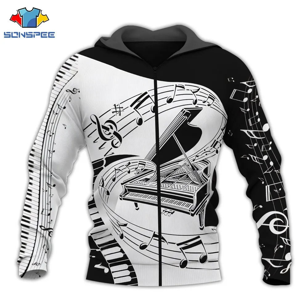 Piano Music Notes Hoodie/Sweatshirt - Artistic Pod
