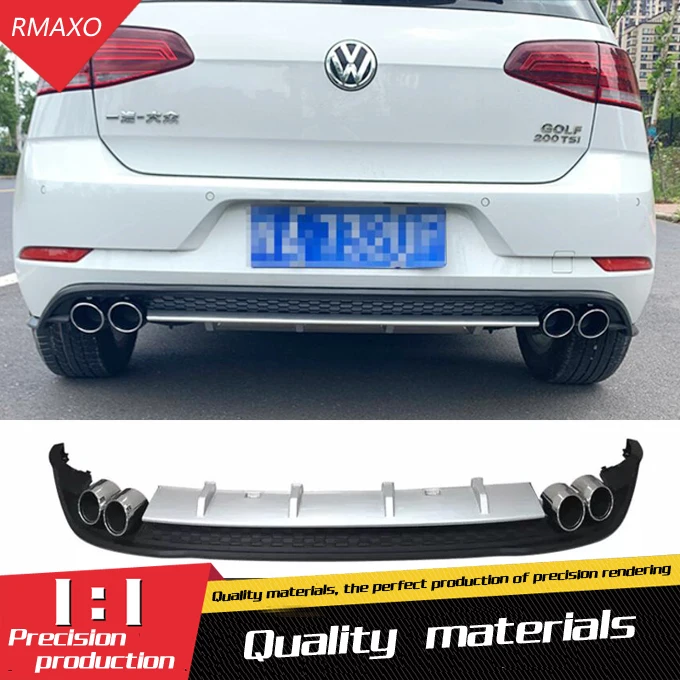 For Golf 7 Body Kit Spoiler 2014-2018 For Volkswagen Golf 7.5 Abs Rear ...