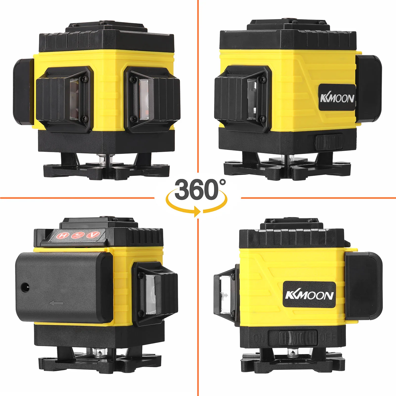 Nivela laser pentru constructii cu trepied, 3D, 12 linii, rotativ - eMAG.ro