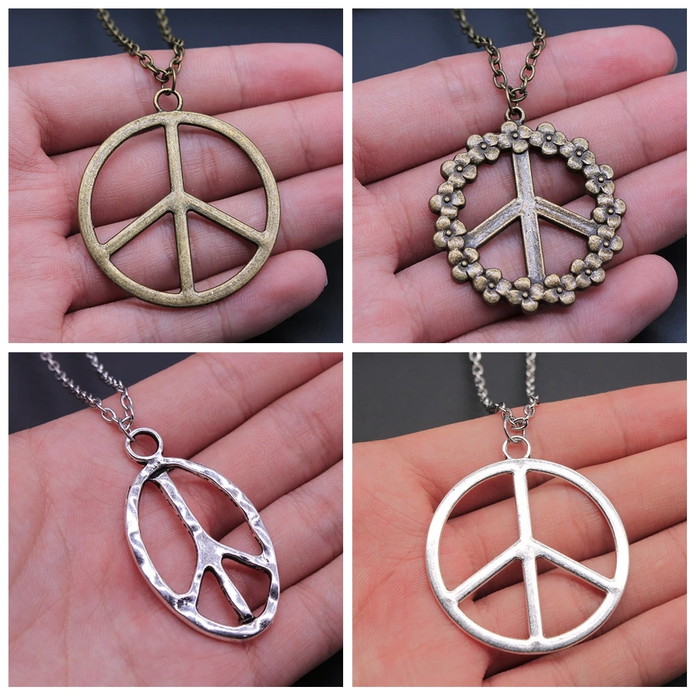 Big-Peace-Sign-Pendant-Necklace-Simple-Vintage-Peace-Symbol-Pendant ...