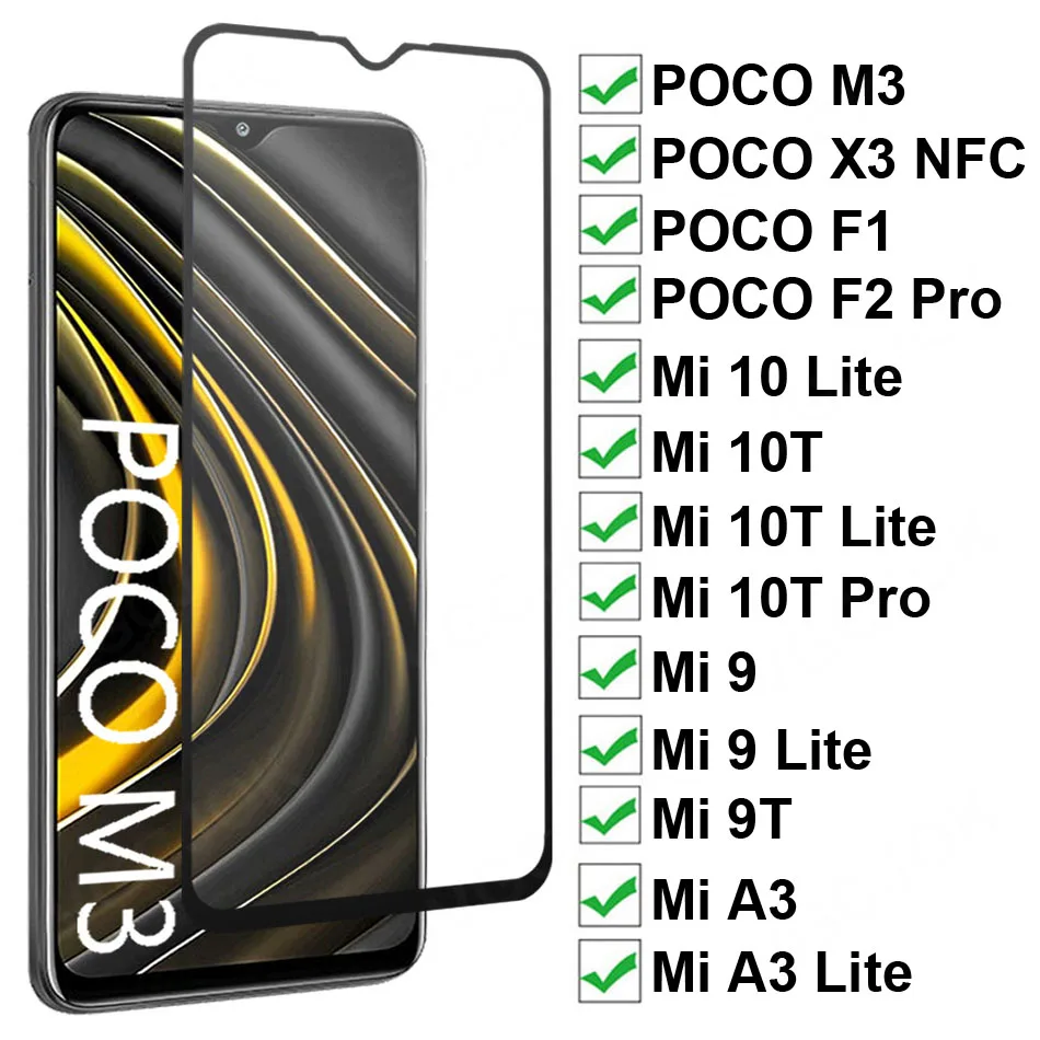 9D-Protective-Tempered-Glass-For-Xiaomi-POCO-M3-X3-NFC-F1-F2-Pro-Screen ...