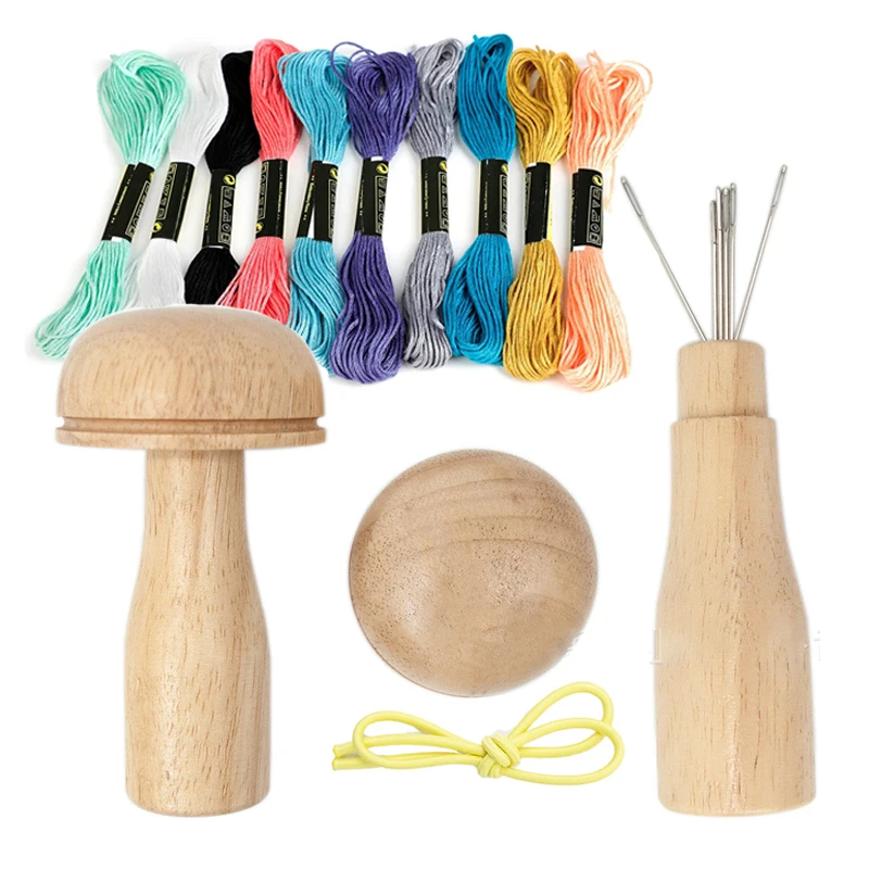 31Pcs-Set-Darning-Mushroom-Wooden-Darning-Tool-Compact-Lightweight ...