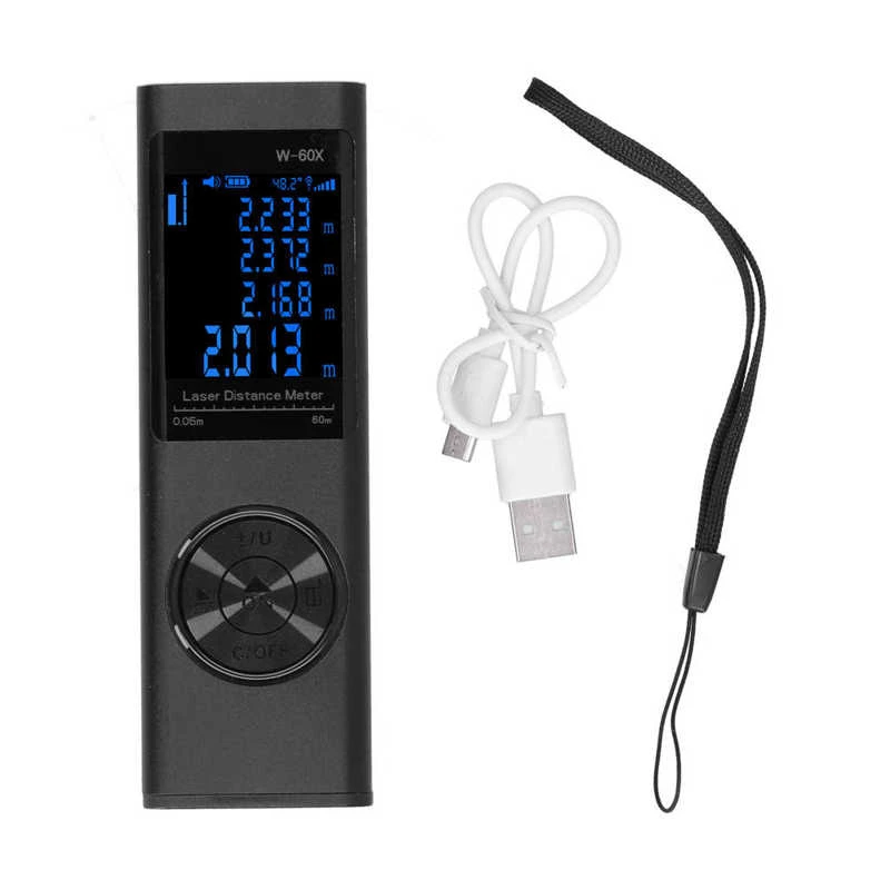 60M Infrared Distance Meter Portable Laser Distance Tester for ...