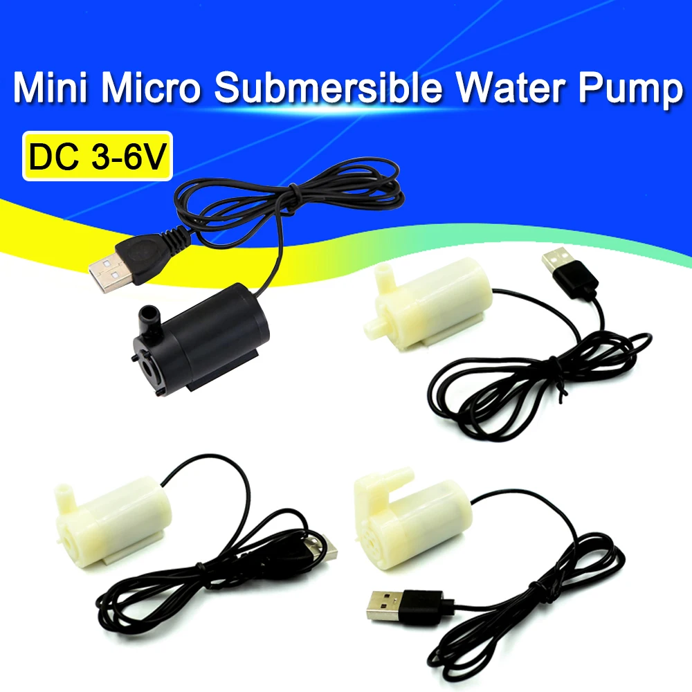 DC3-6V-USB-Low-Noise-Brushless-Motor-Pump120L-H-Mini-Micro-Submersible ...