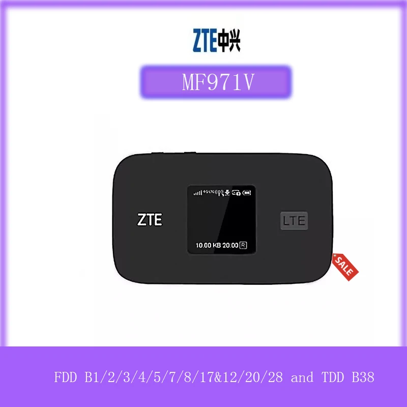 정품 언락 ZTE MF971V 4G + LTE Cat6, 300Mbps 모바일 와이파이 핫스팟, 4G Mifi 밴드, FDD ...