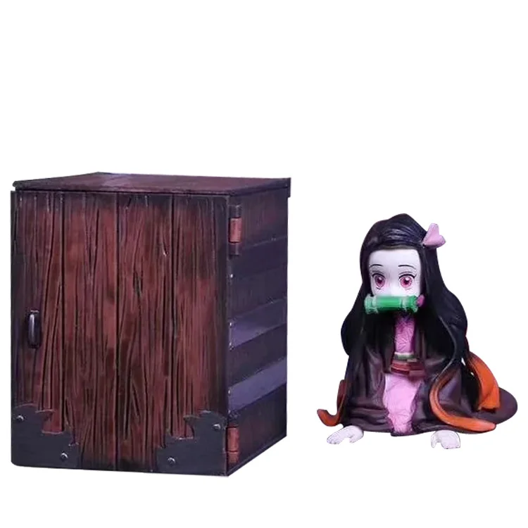 Japan Demon Slayer Anime Figures Kamado Nezuko And Box Pvc Action ...