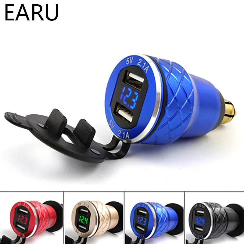 4.2A Voltage Meter Voltmeter Display German Motorcycle Car Usb Mobile ...