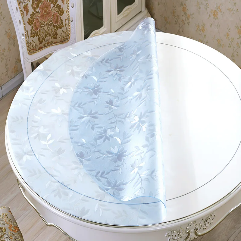 Round-PVC-Tablecloth-Glass-Soft-Cloth-Table-Cover-Home-Kitchen-Placemat ...