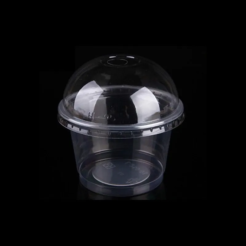 50pcs 300ml 12oz Disposable pudding cup transparent ice cream jelly ...