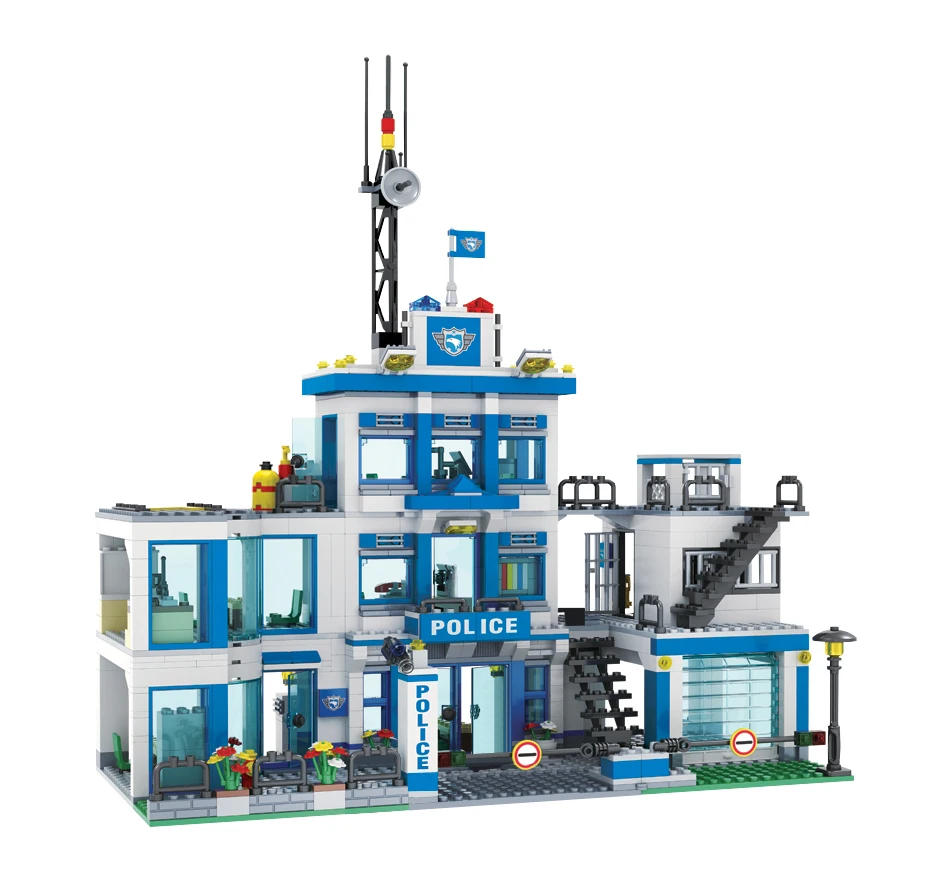 Winer SWAT City Police Station Building Blocks - Building Toys