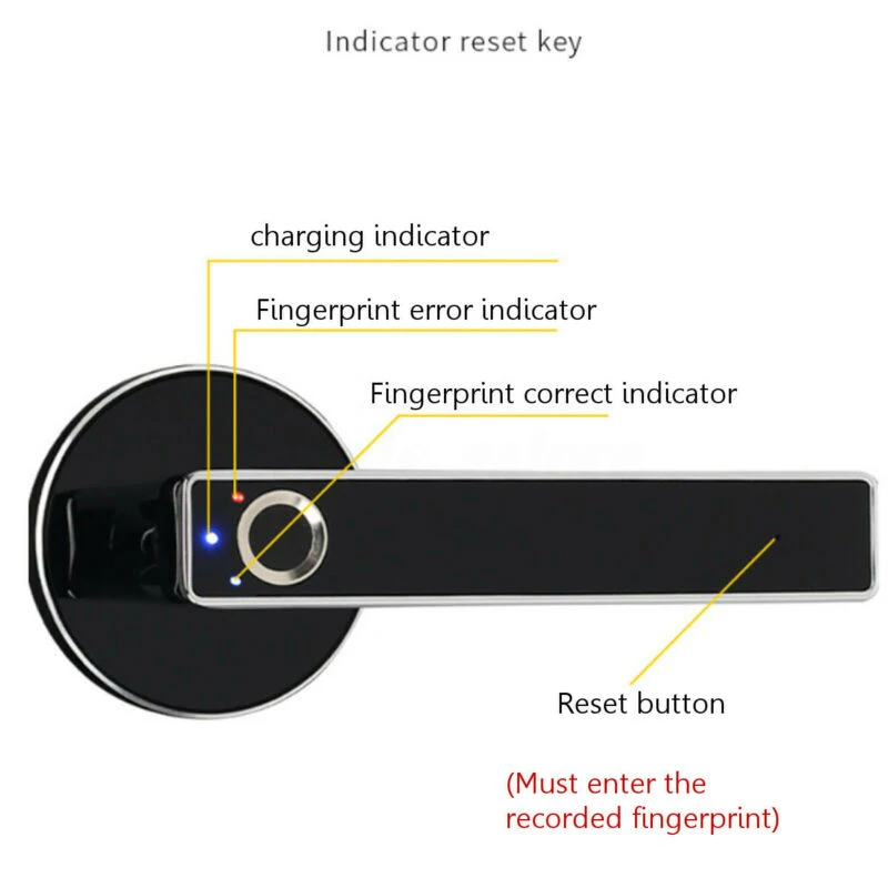 Biometric Fingerprint Smart Security Lock Stainless Steel high ...