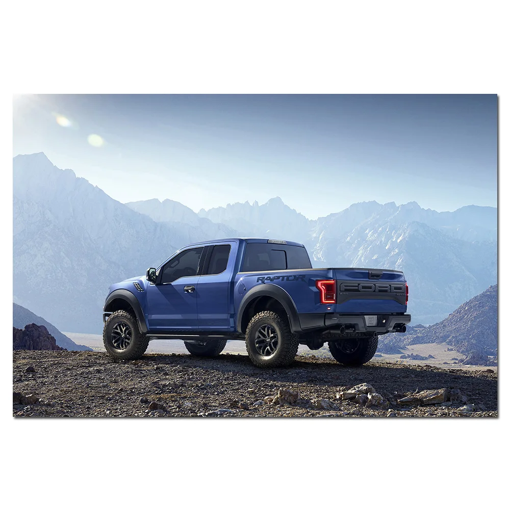 Ford F 150 Raptor Pickup Truck, carteles decorativos, lienzo, pintura ...