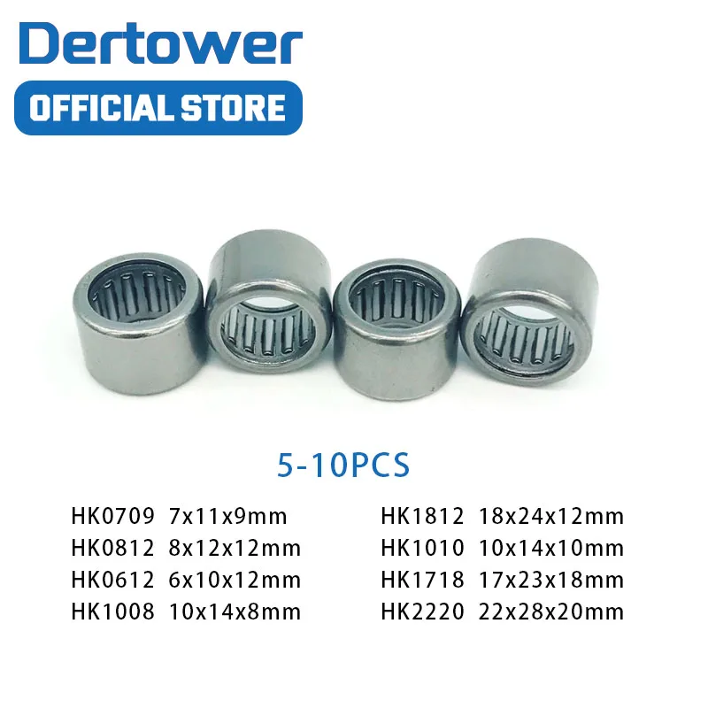 5pcs/10pcs Drawn Cup Needle Roller Bearing HK1718 HK0709 HK2220 HK0812 ...