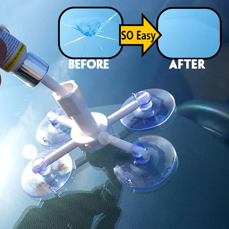 Car Window Glass Repair Resin Curing Glue Windshield Repair Kit Diy ...