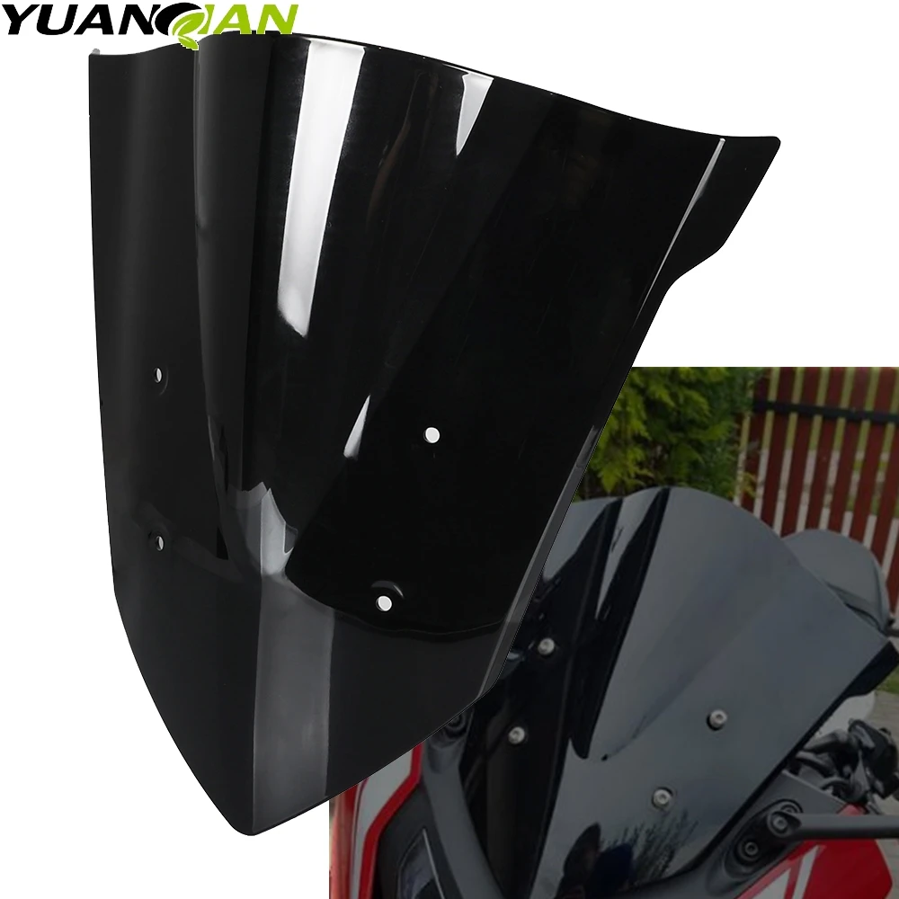 Motorcycle-Double-Bubble-Windshield-Windscreen-For-2014-2017-2016-Honda ...