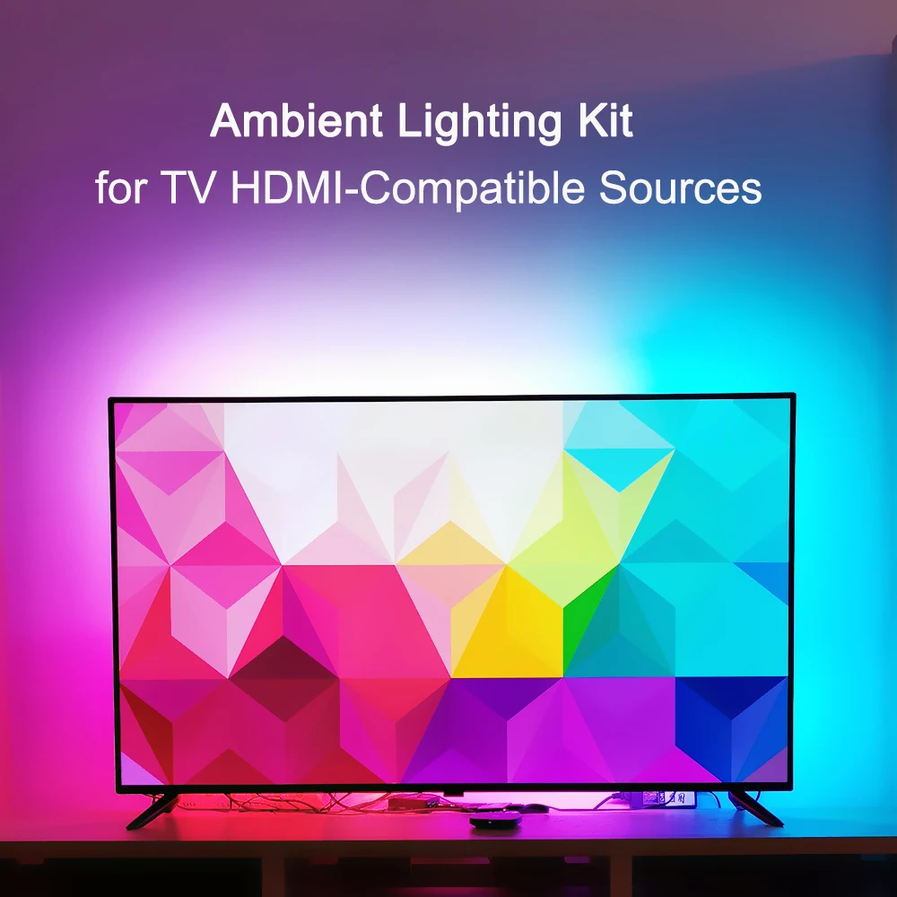 Smart Ambient Tv Led Backlight For 4k Hdmi 2.0 Device Sync Box Led ...