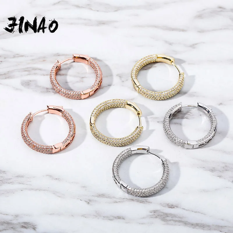 JINAO-NEW-HIP-HOP-Earrings-High-Quality-Personality-Iced-Out-Rotundity ...
