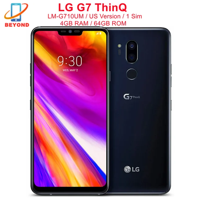 Original LG G7 ThinQ G710VM Cellphone 6.1" 4GB RAM 64GB ROM Octa Core ...