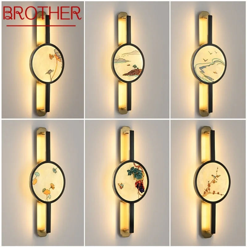 Brother Indoor Sconce Wall Lights Modern Brass Creative Led Lamp Design ...